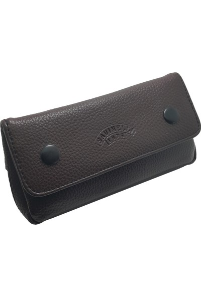 Savinelli Siyah Suni Deri Pipo Çantası pt43
