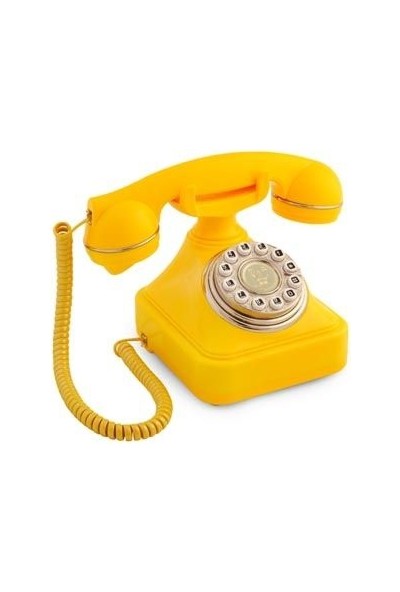 Anna Bell Sarı Tuşlu Klasik Telefon Anna Bell Sarı Tuşlu Klasik Telefon