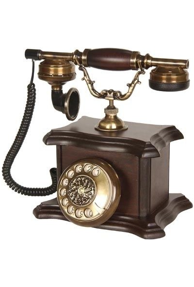 Anna Bell Konak Ceviz Ahşap Telefon