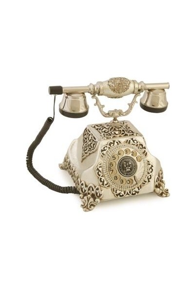Anna Bell Şehrazat Antik Gümüş Varaklı Telefon Anna Bell Şehrazat Antik Gümüş Varaklı Telefon