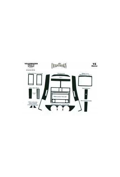 Volkswagen Polo 03.05-09.10 Arası Maun Kaplama Volkswagen Polo 03.05-09.10 Arası Maun Kaplama