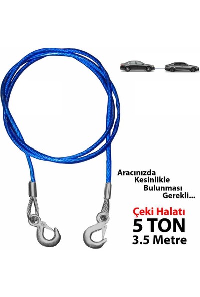Automix Oto Çeki Halatı 5 Ton Automix Oto Çeki Halatı 5 Ton