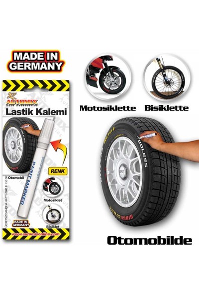 Automix Oto Lastik Kalemi Beyaz