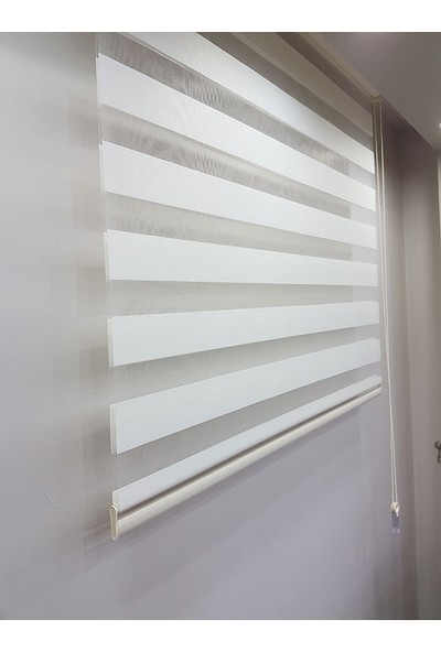 Brillant Stor Zebra Perde Ekru MZ508 160 x 200 cm