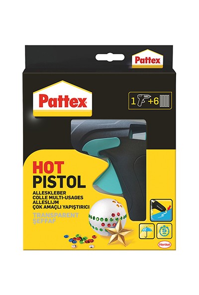 Pattex Hot Pistol Silikon Tabancası + 6 Adet Silikon Pattex Hot Pistol Silikon Tabancası + 6 Adet Silikon