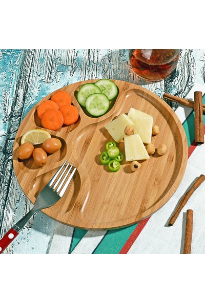 BuBambu Bambu 5 Bölmeli Kahvaltılık