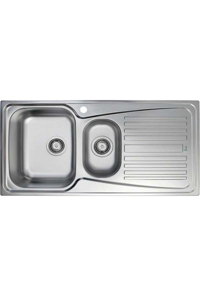 Teka İnfant 60 Evye, 1.5 Gözlü, Paslanmaz Çelik, Sağ Damlalıklı