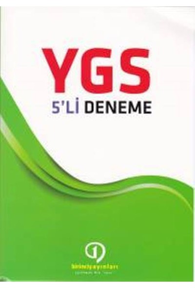 Birinci Yayınları Ygs 5Li Deneme