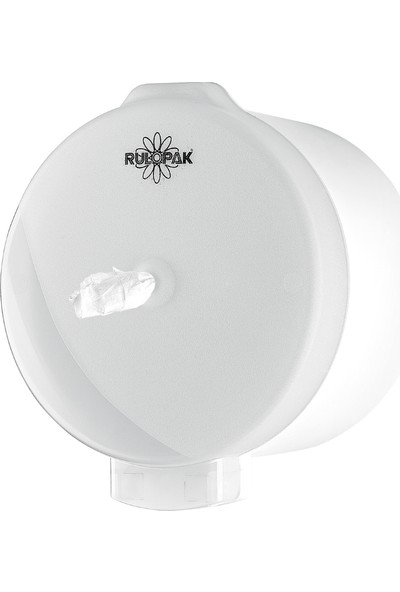 Rulopak Modern Mini Cimri Tuvalet Kağıt Dispenseri Beyaz
