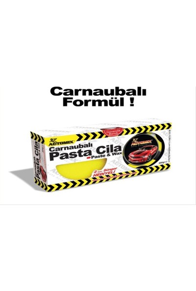Automıx Araç - Motosiklet Boya Parlatıcı Pasta - Cila 200 Gr Carnaubalı Automıx Automıx Araç - Motosiklet Boya Parlatıcı Pasta - Cila 200 Gr Carnaubalı Automıx