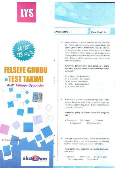 Ekstrem Lys Felsefe Grubu Çek Kopar Test Takımı Ekstrem Lys Felsefe Grubu Çek Kopar Test Takımı