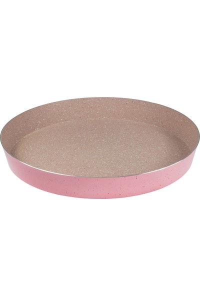 Polo Shef Granit Fırın Tepsi 40 Cm - Pembe Polo Shef Granit Fırın Tepsi 40 Cm - Pembe