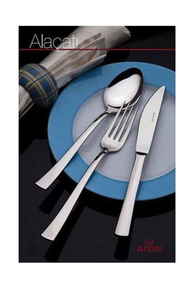 Almond Alaçatı Sade 12'Li Tatlı Kaşığı