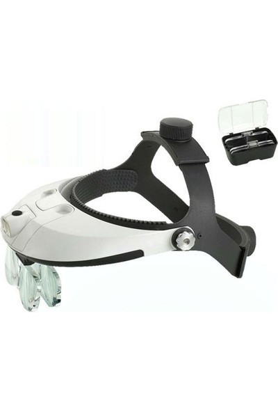 Enhavalı 5 Mercekli Çok Fonksiyonlu Başlık Tip Işıklı Büyüteç Enhavalı 5 Mercekli Çok Fonksiyonlu Başlık Tip Işıklı Büyüteç