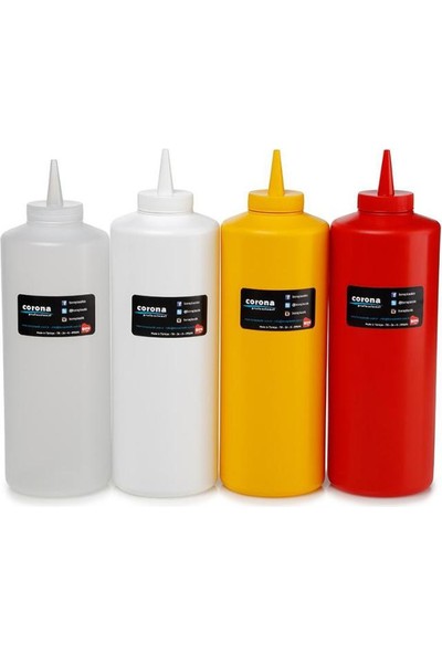 Bora BO2104 Ketçap Mayonez Şişe Kapaklı 950 ml Şeffaf Bora BO2104 Ketçap Mayonez Şişe Kapaklı 950 ml Şeffaf