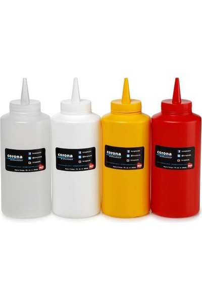 Bora BO2102 Ketçap Mayonez Şişe Kapaklı 420 ml Sarı Bora BO2102 Ketçap Mayonez Şişe Kapaklı 420 ml Sarı