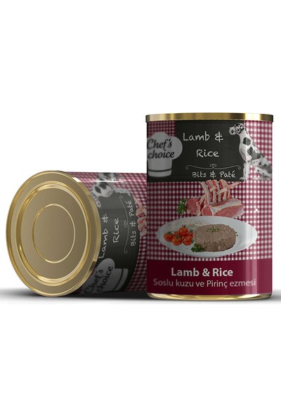 Chefs Choice Kıyılmış Kuzu Etli Konserve Köpek Maması 400 Gr Chefs Choice Kıyılmış Kuzu Etli Konserve Köpek Maması 400 Gr