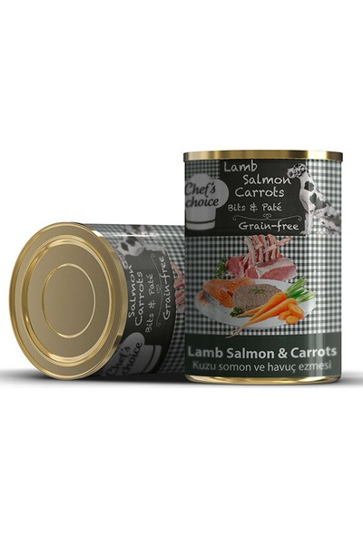 Chefs Choice Kıyılmış Kuzu Etli Ve Somonlu Konserve Köpek Maması 400 Gr Chefs Choice Kıyılmış Kuzu Etli Ve Somonlu Konserve Köpek Maması 400 Gr
