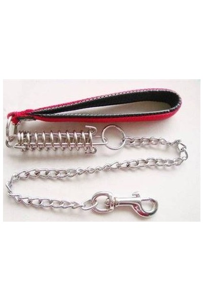 Pet Style Soft Tutmali Kalin Yayli Zincir Gezdirme Tasması 3 Mm 90 Cm Kırmızı Pet Style Soft Tutmali Kalin Yayli Zincir Gezdirme Tasması 3 Mm 90 Cm Kırmızı
