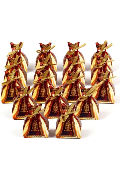 Smartevim Kına Gecesi Bordo Kaftan Hediyelik Kına 50 Adet Kına Malzemeleri