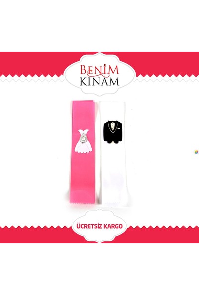 Smartevim Takı Şeridi Gelin Damat Motifli Pembe Beyaz Kurdale Söz Ve Nişan Smartevim Takı Şeridi Gelin Damat Motifli Pembe Beyaz Kurdale Söz Ve Nişan