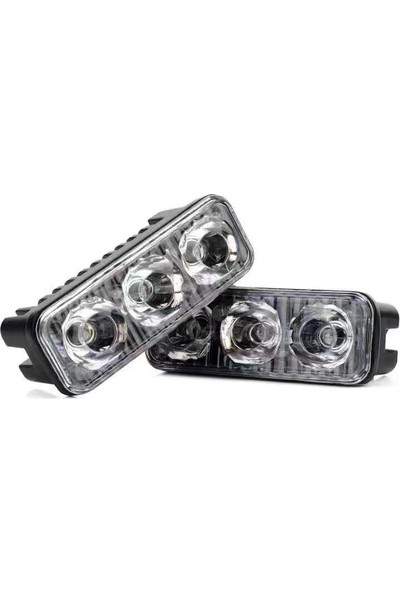 Space Gündüz Ledi - 2x3 Power Ledli - 9W - 12V