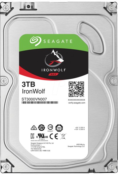 Seagate IronWolf NAS HDD 3TB 3.5 Seagate IronWolf NAS HDD 3TB 3.5