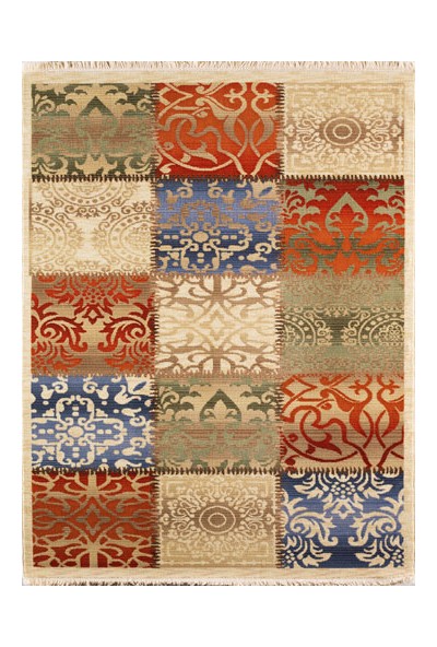 Saray Uşak Planting Krem Rengi Halı 80x135