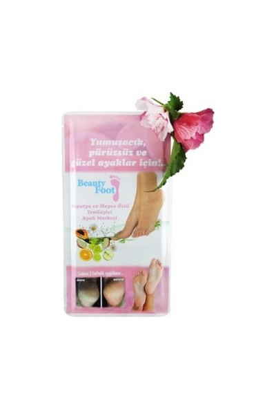 Beauty Foot Papatya ve Meyve Özlü Yenileyici Ayak Bakım Maskesi 1 adet