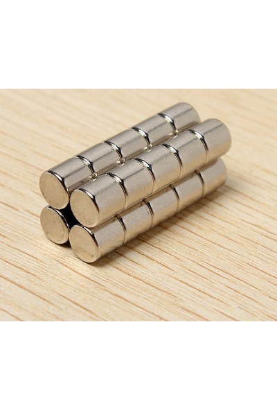 Buparti 50 Adet D5 x 5 mm Silindir Neodyum Mıknatıs