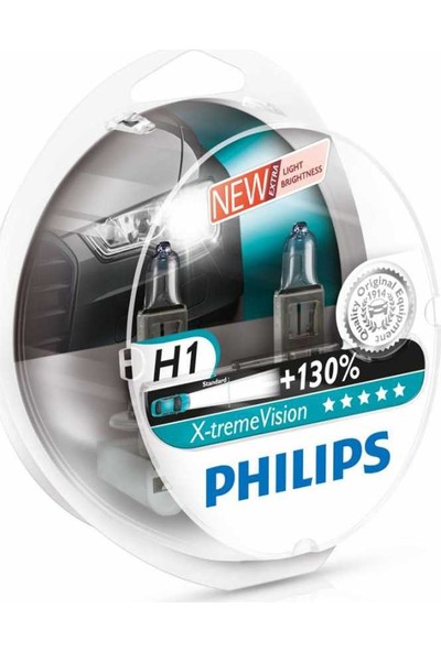 Philips XTREME VISION H1 Ampül Seti % 130 FAZLA IŞIK + % 20 BEYAZ IŞIK 103815 Philips XTREME VISION H1 Ampül Seti % 130 FAZLA IŞIK + % 20 BEYAZ IŞIK 103815
