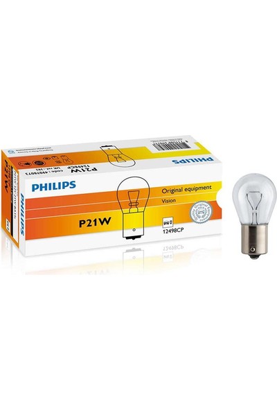Philips 93 P21 12V Standart Tekli Ampul 10'lu Paket Philips 93 P21 12V Standart Tekli Ampul 10'lu Paket