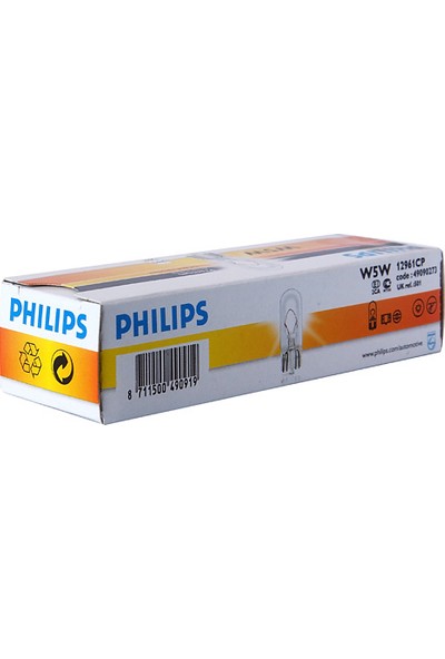 Philips Dipsiz 12V 5W Standart Ampul 10'lu Paket Philips Dipsiz 12V 5W Standart Ampul 10'lu Paket