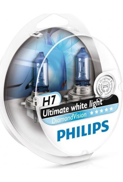 Philips H7 5000 Kelvin Diamond Vision 12V 55W Philips H7 5000 Kelvin Diamond Vision 12V 55W