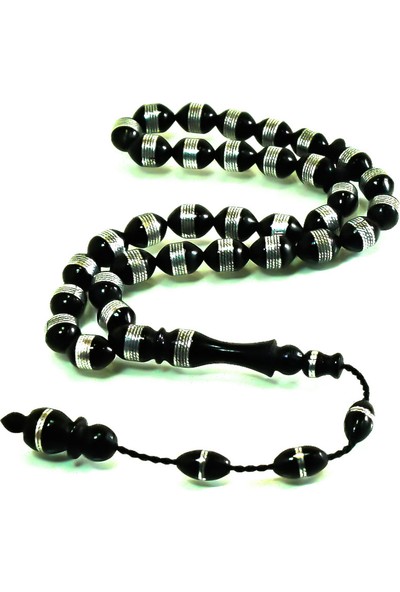 Nurberk Metal İşlemeli Kuka Tespih 8 Mm Taneli Tesbih 3Kka003