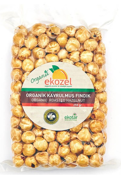 Ekozel Organik Kavrulmuş Fındık 250 Gr.