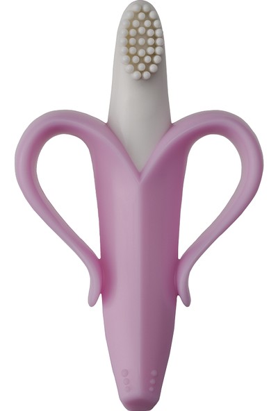Baby Banana Diş Kaşıyıcı Diş Fırçası Pembe Muz