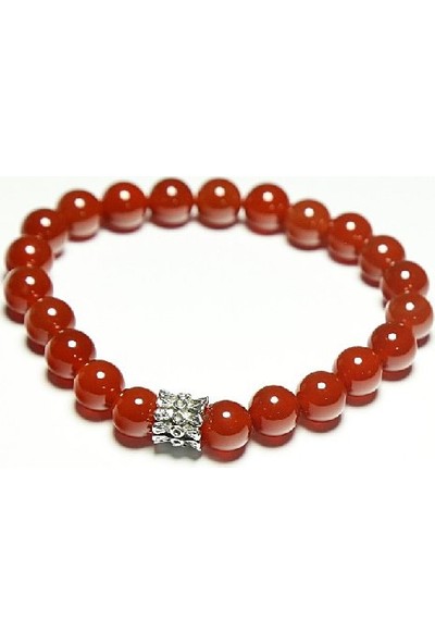 Frilly Akik Doğal Taş Bileklik Feb917