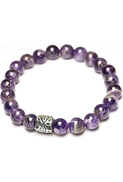 Frilly Amestrist Doğal Taş Bileklik Feb905