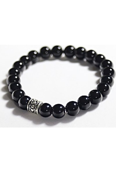 Frilly Oniks Doğal Taş Bileklik Feb922