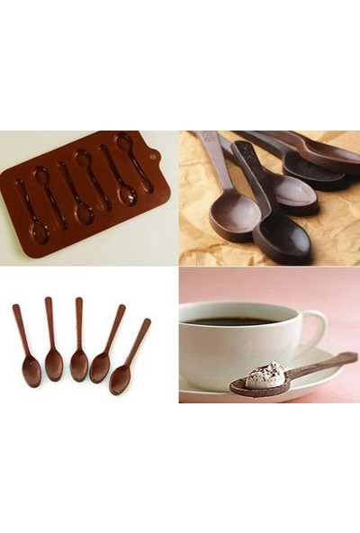 Anka Kaşık Şeklinde Silikon Çikolata Kalıbı