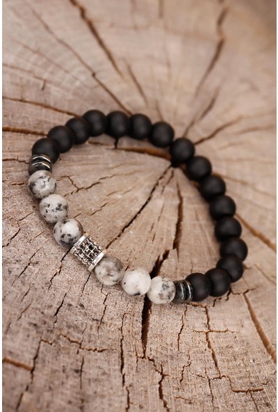 Anka Siyah Mat Oniks Doğal Taş Tasarımlı Erkek Bileklik Anka Siyah Mat Oniks Doğal Taş Tasarımlı Erkek Bileklik