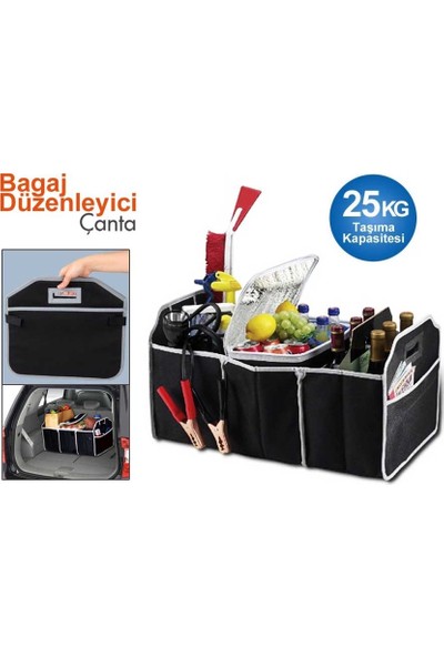 Anka 3 Bölmeli Katlanabilir Araç Bagaj Organizeri