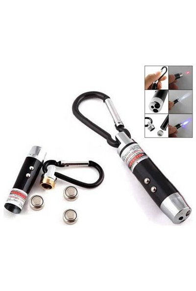 Anka 4 Fonksiyonlu Lazerli Anahtarlık Fener