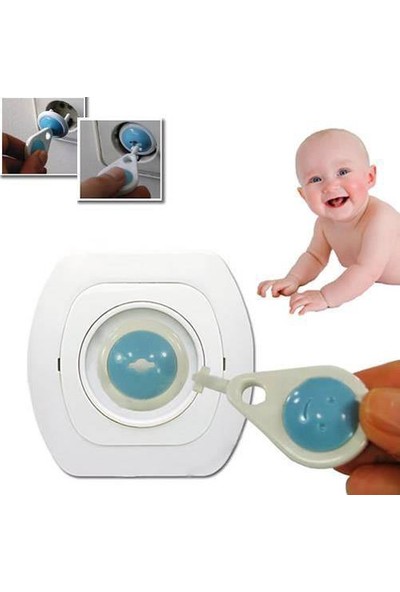 Anka Anahtarlı Çocuk Koruma Priz Kilidi 6 Adet Anka Anahtarlı Çocuk Koruma Priz Kilidi 6 Adet