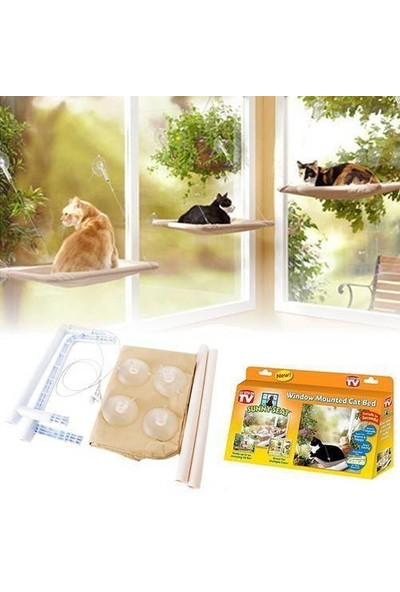 Anka Cama Asılan Kedi Yatağı Sunny Seat