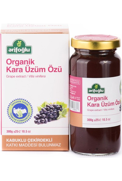 Arifoğlu Organik Kara Üzüm Özü 300g