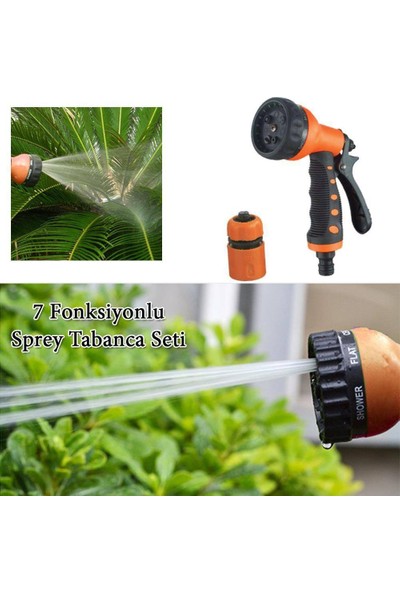 Anka Su Tabancası Seti 7 Fonksiyonlu Soft Sprey Anka Su Tabancası Seti 7 Fonksiyonlu Soft Sprey