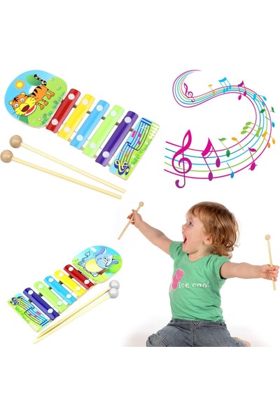 Anka Çocuklar İçin Renkli Ksilofon Anka Çocuklar İçin Renkli Ksilofon