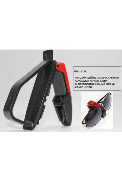 Modacar Güneşliğe Uygun Mini Gözlük Tutucu 104379 Modacar Güneşliğe Uygun Mini Gözlük Tutucu 104379